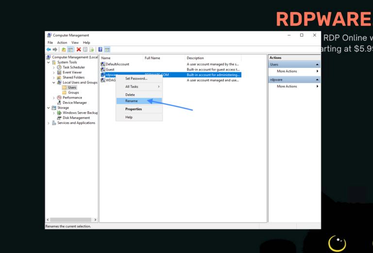 How to Change the Username in Windows RDP - RDPWARE